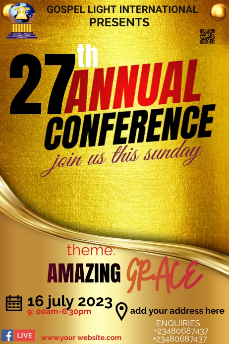 church conference template | PosterMyWall