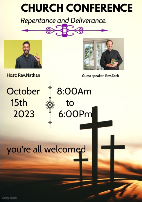 church conference template | PosterMyWall