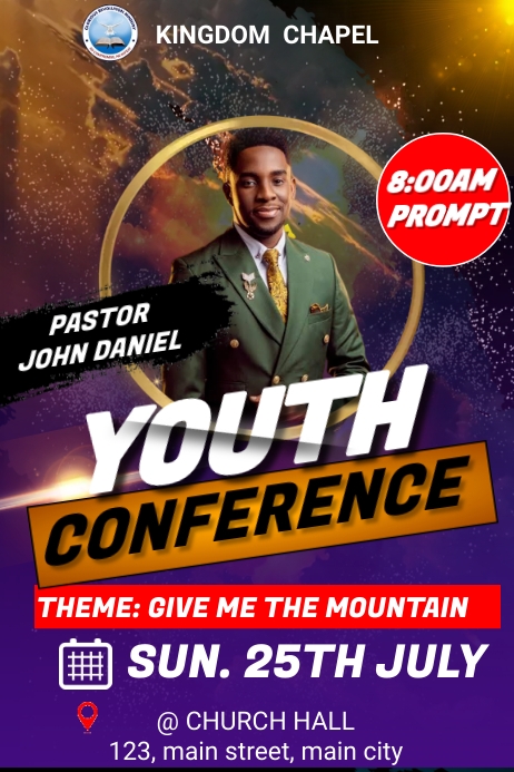 Church conference template | PosterMyWall