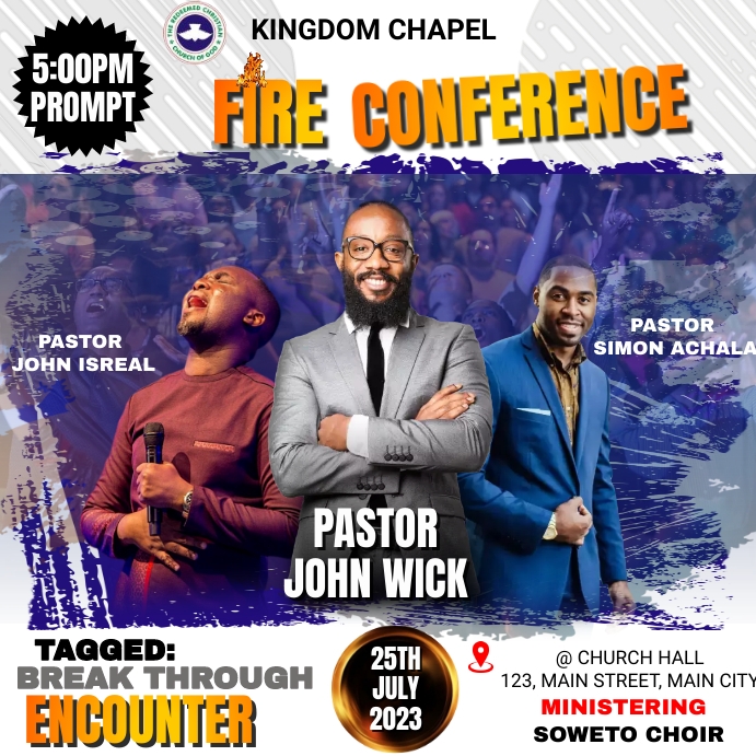 Plantilla de Church conference template | PosterMyWall