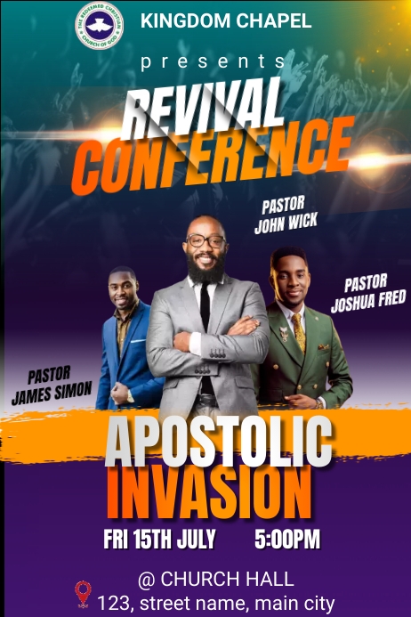 Church conference template | PosterMyWall