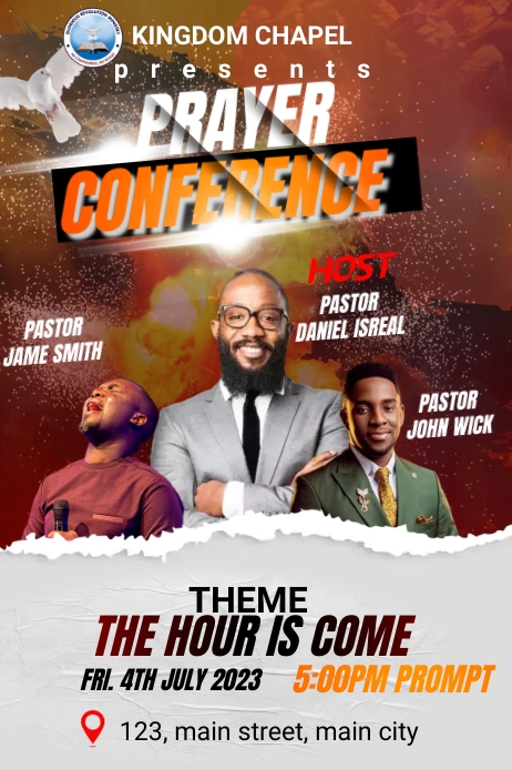 Church conference template | PosterMyWall