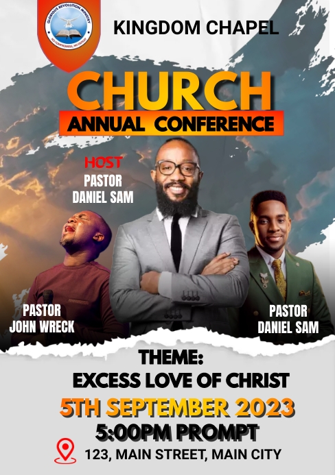 Plantilla de Church conference template | PosterMyWall