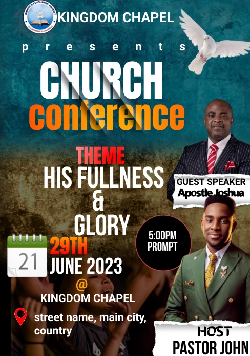 Church conference template | PosterMyWall
