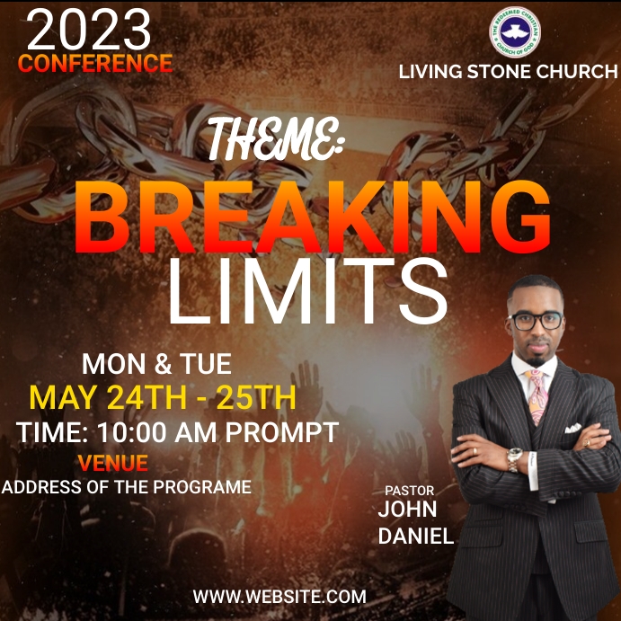 Plantilla de Church conference template | PosterMyWall