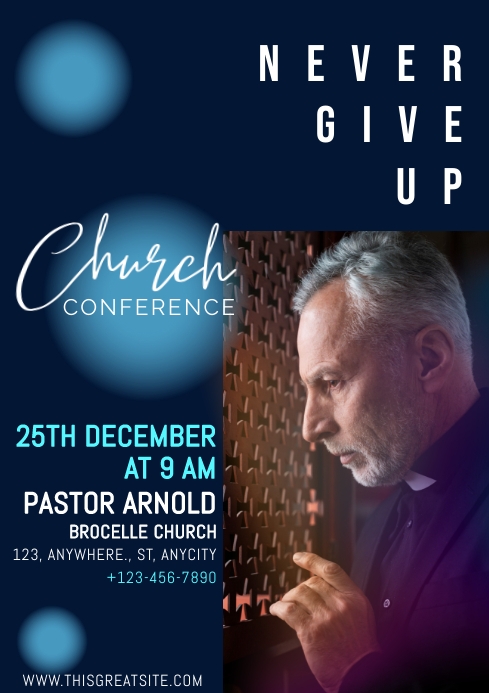 Church conference template | PosterMyWall