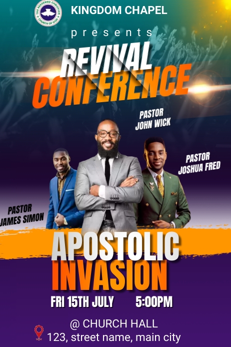 Church conference template | PosterMyWall