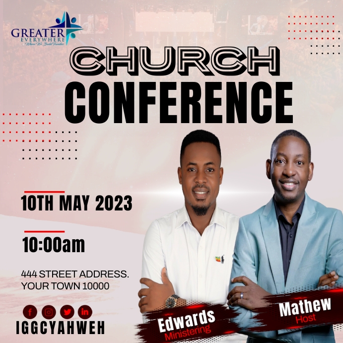 church conference template | PosterMyWall