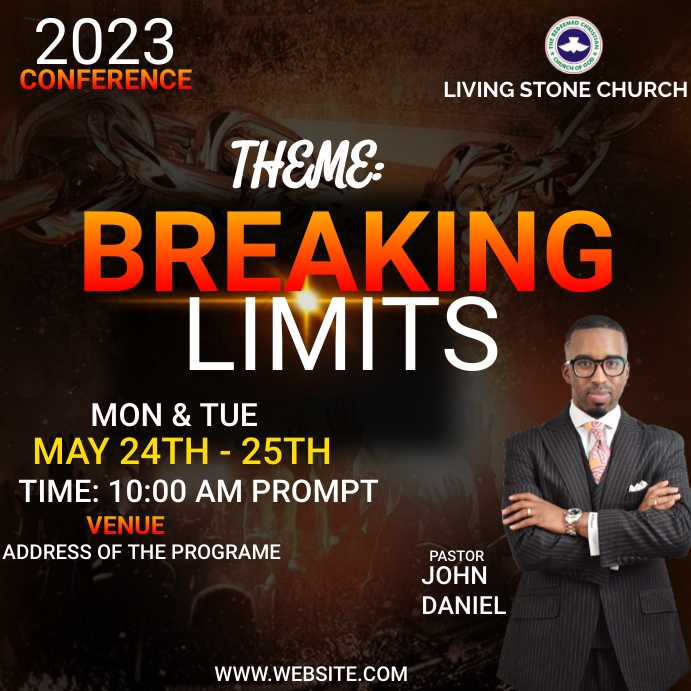 Church conference template | PosterMyWall