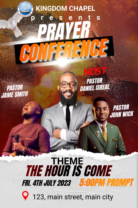 Plantilla de Church conference template | PosterMyWall