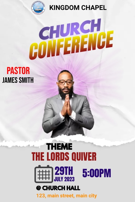 Church conference template | PosterMyWall