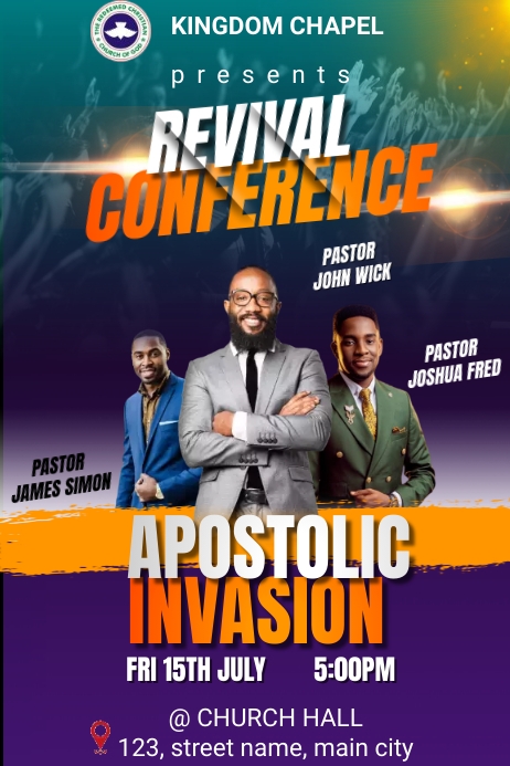 Church conference template | PosterMyWall