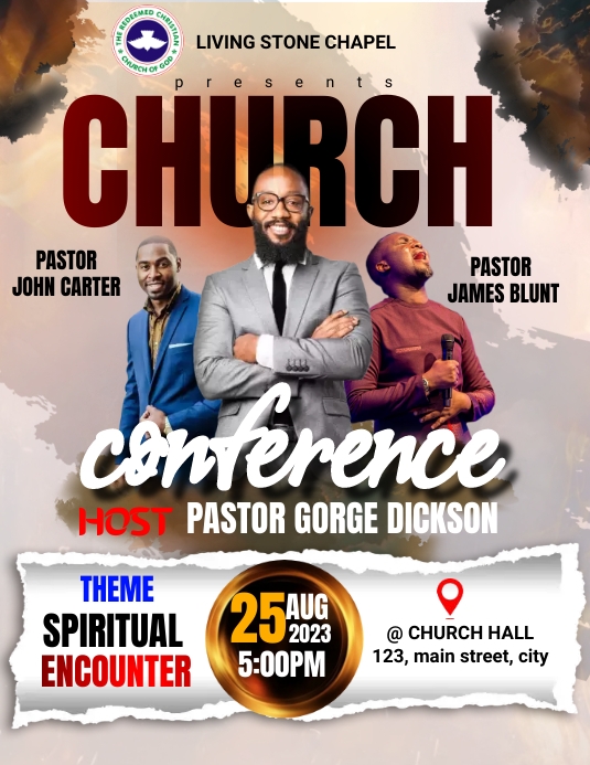 Church conference template | PosterMyWall
