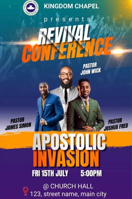 Church conference template | PosterMyWall