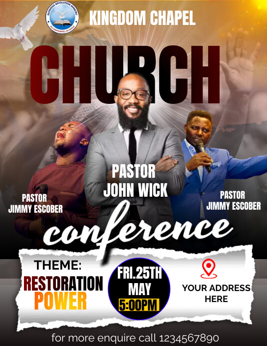 Plantilla de Church conference template | PosterMyWall
