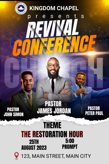 Plantilla de Church conference template | PosterMyWall