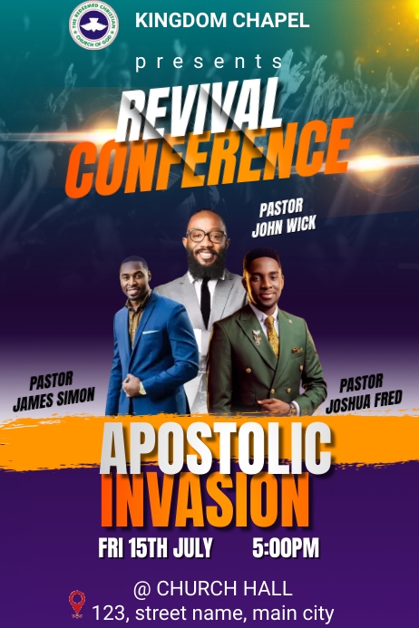 Church conference template | PosterMyWall