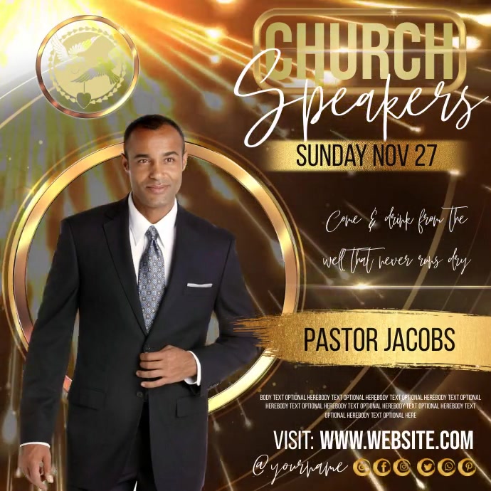 CHURCH CONFERENCE TEMPLATE | PosterMyWall