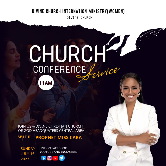 Plantilla de church conference template design | PosterMyWall