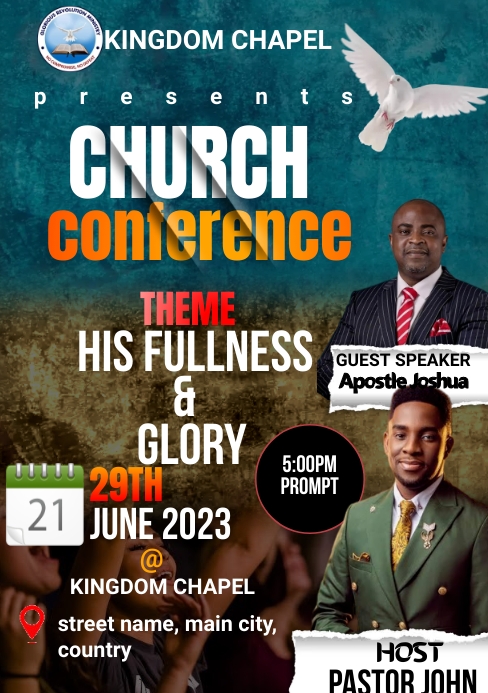 Church conference template | PosterMyWall