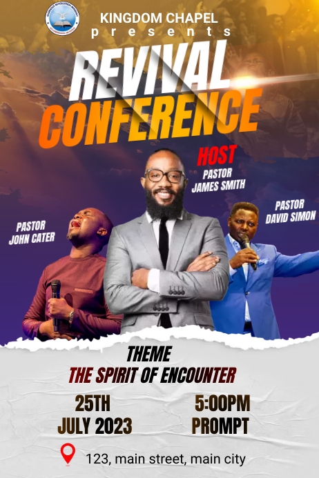 Church conference template | PosterMyWall