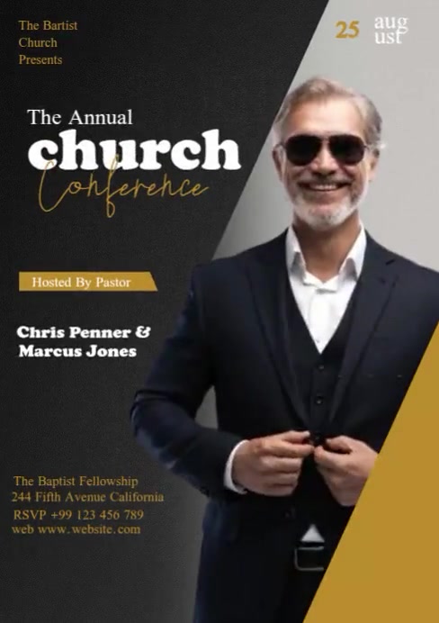Church Conference Video Template | PosterMyWall