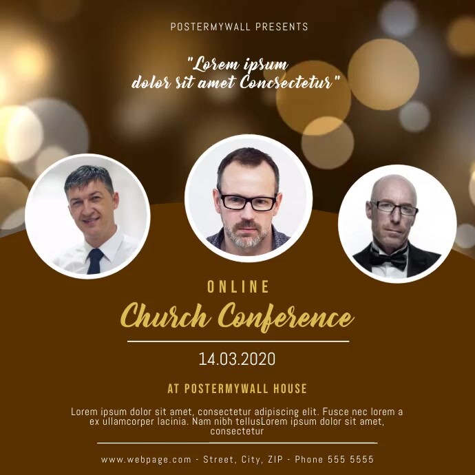 Church Conference video Template | PosterMyWall