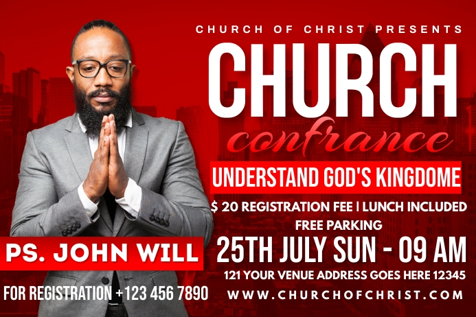 Church confrance Template | PosterMyWall