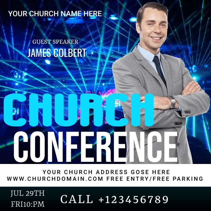 Church confrances Template | PosterMyWall