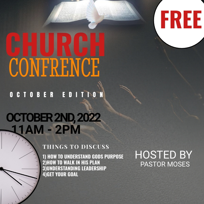 CHURCH CONFRENCE (2) Template | PosterMyWall