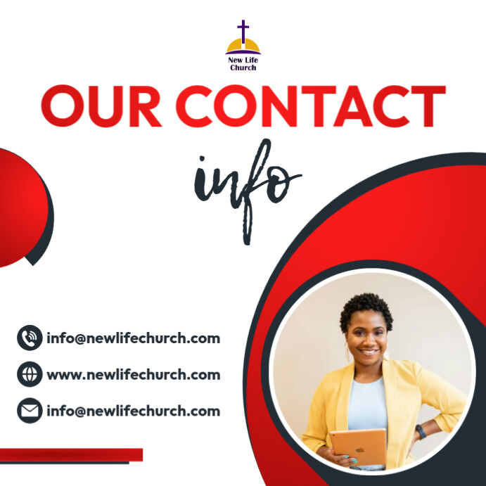 church contact info Template | PosterMyWall