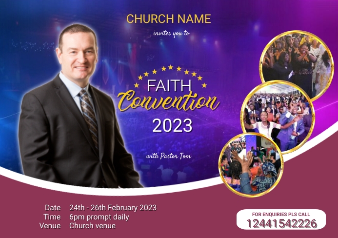 Church Convention Template | PosterMyWall