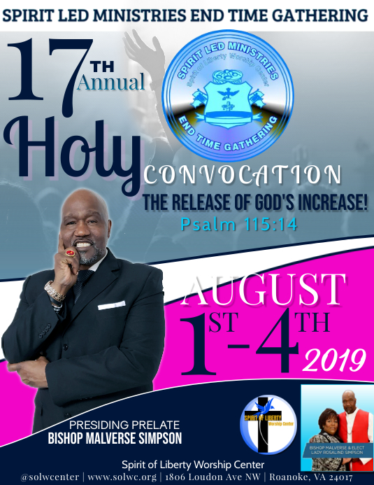 Church Convocation Cover Template | PosterMyWall