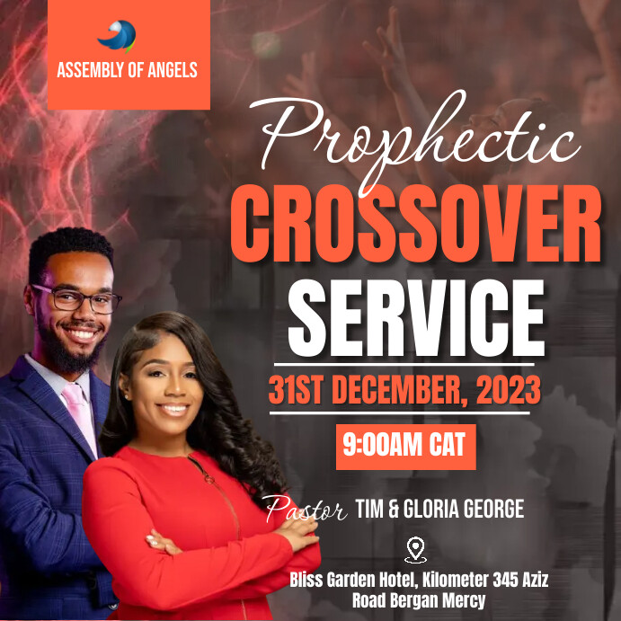 Modèle church cross over | PosterMyWall