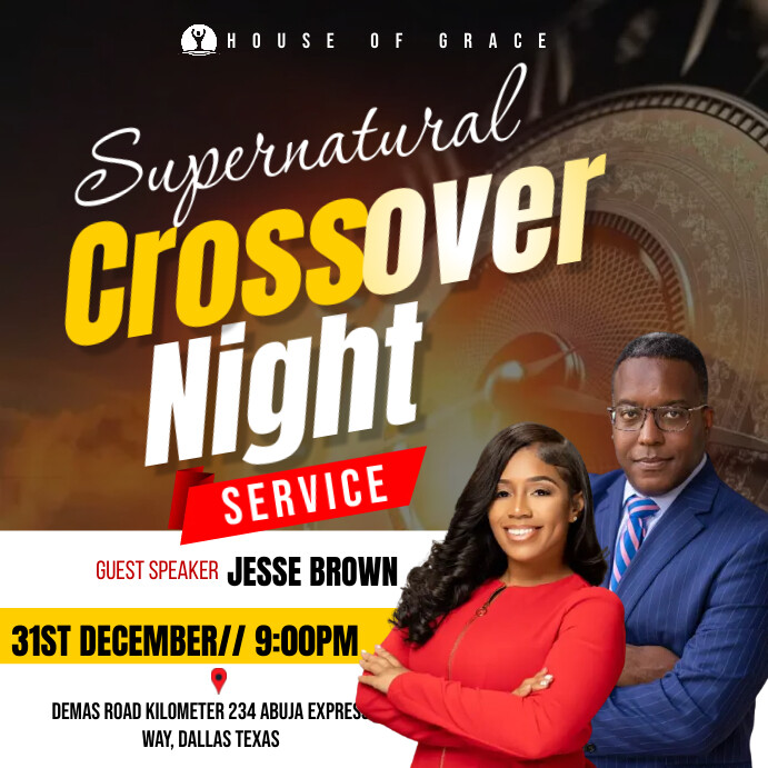 Church cross over Template | PosterMyWall