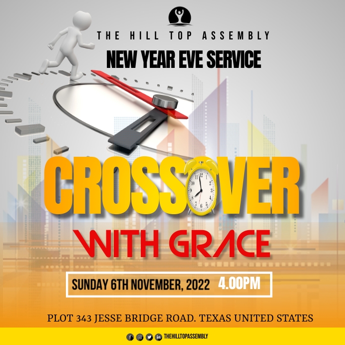 Church cross over event flyer Template | PosterMyWall