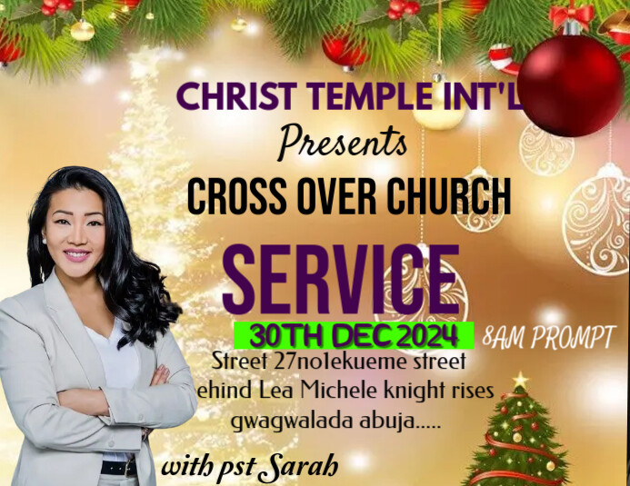 Copy of Church/cross over service | PosterMyWall