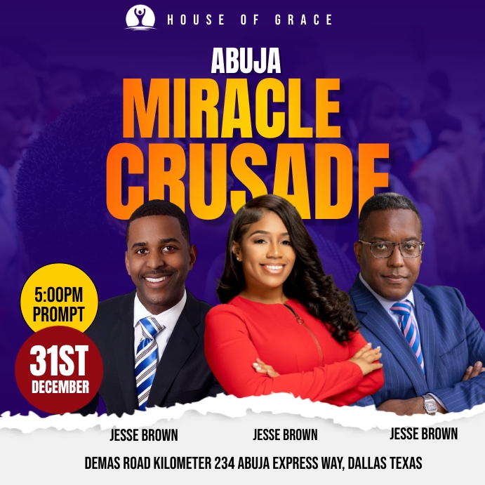 Plantilla de church crusade | PosterMyWall