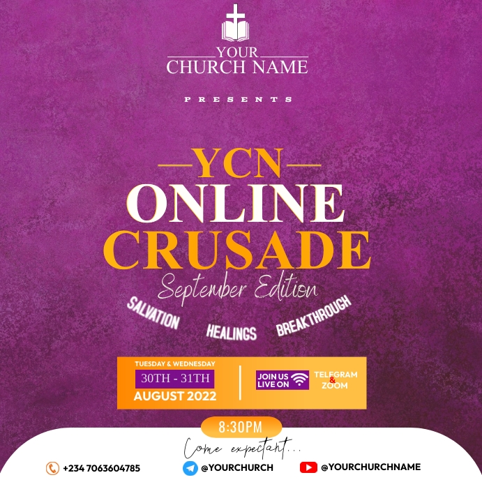 church crusade template (13) | PosterMyWall