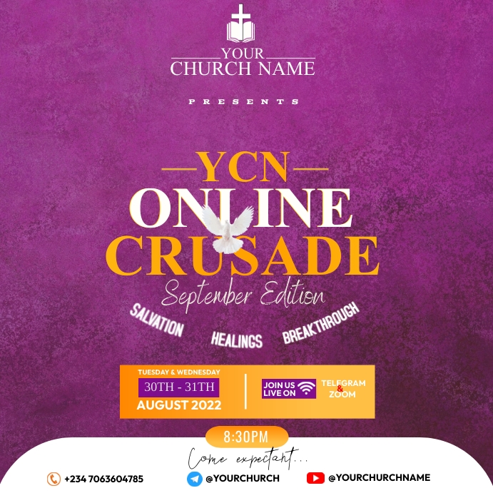 church crusade template (22) | PosterMyWall