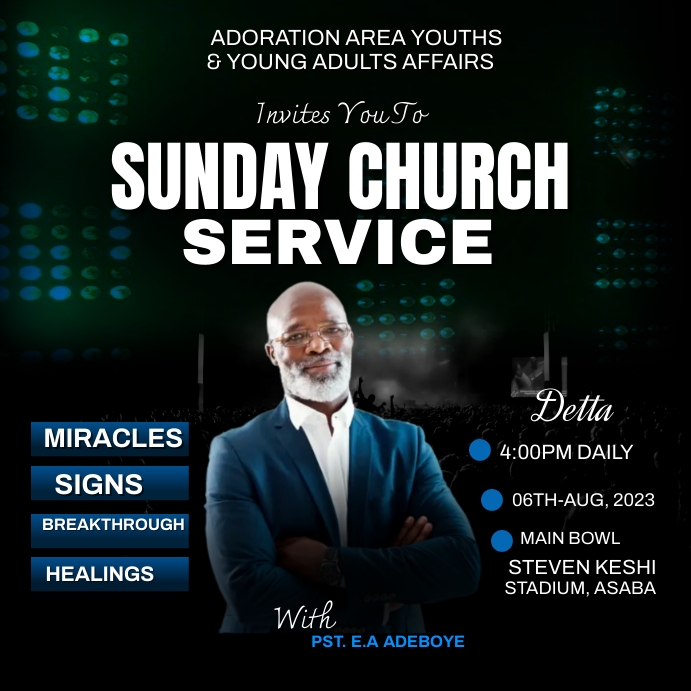 Modèle CHURCH | PosterMyWall