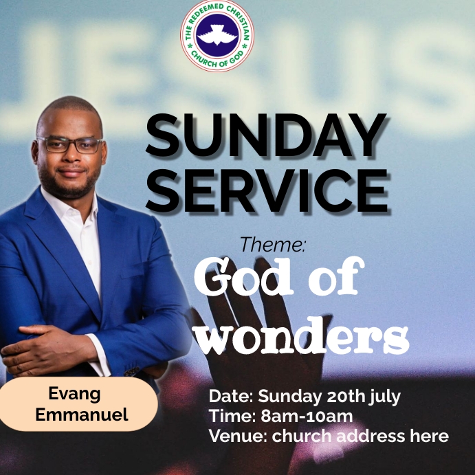 Modèle Church | PosterMyWall