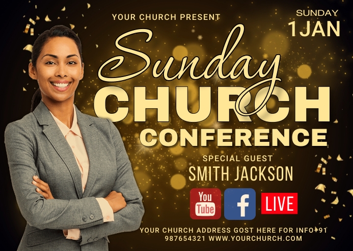 Plantilla de Church | PosterMyWall