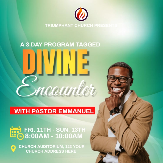 Modèle Church | PosterMyWall