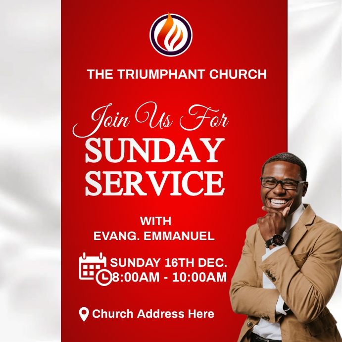 Modèle Church | PosterMyWall