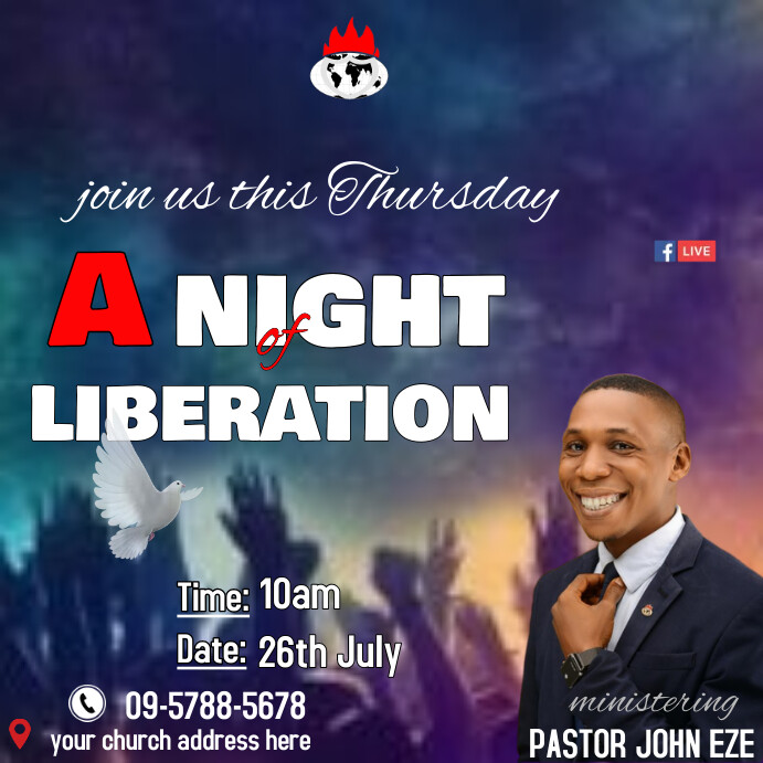 Plantilla de Church | PosterMyWall