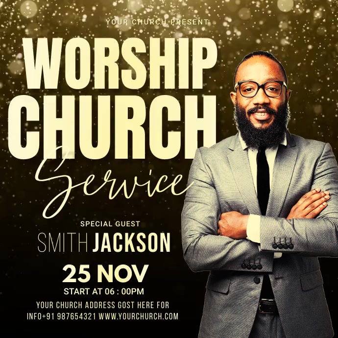 Plantilla de Church | PosterMyWall