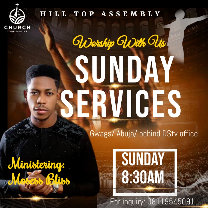 Modèle église | PosterMyWall