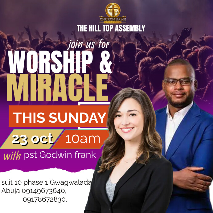 Modèle Church | PosterMyWall