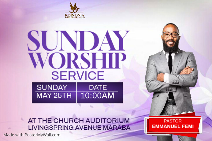 church Template | PosterMyWall